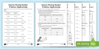 Year 6 Algebra Resources - KS2 Maths Curriculum