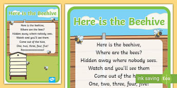 Here is the Beehive Early Years (EYFS), nursery rhyme, story