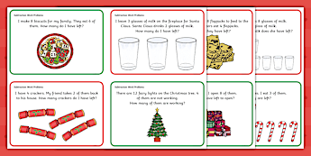 Christmas Subtraction Activities | twinkl.co.uk