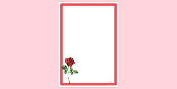 Rose Page Borders | twinkl.co.uk
