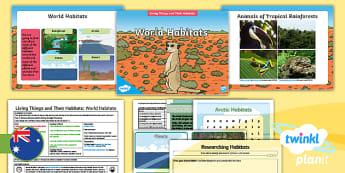 Living Things and Their Habitats Year One - 1 Science Lesson Plans for the