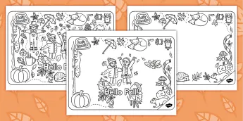 Fall Art Coloring Pages | twinkl.com