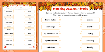 Autumn Adverbs | twinkl.com.au
