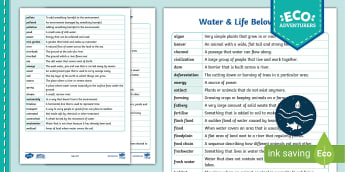 Year 2 | Water | Sustainability - Twinkl