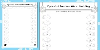 Equivalent Fractions Worksheets | twinkl.com