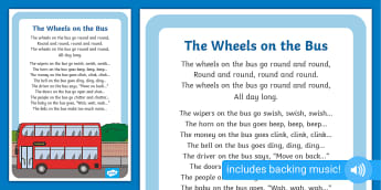 The Wheels on the Bus Song / Nursery Rhyme Resources