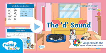 'd' Sound Phase 2 - Stage 5/6 Phonics - Linguistic Phonics - Resources