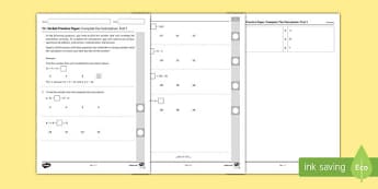Practice Papers - Verbal Reasoning - KS2 Primary Resources
