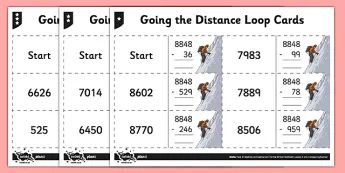 Subtraction Loop Cards | twinkl.co.uk