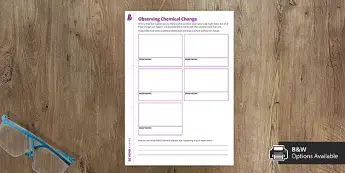 Chemical Reactions Worksheets | twinkl.com.au