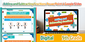 Adding Fractions PowerPoints | twinkl.com