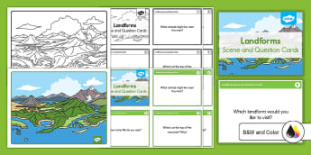 (SS.K.G.3.1) Identify basic landforms. - Twinkl