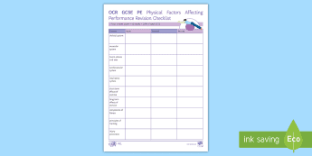 GCSE PE Resources | twinkl.co.uk