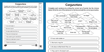 Coordinating Conjunctions | twinkl.com