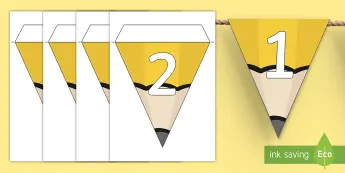 Pencil Buntings | twinkl.com.au