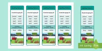 Spelling Bookmarks | twinkl.co.uk