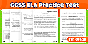 Seventh Grade English Language Arts Assessment | Twinkl