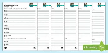 Phonics Handwriting Sheets | twinkl.com.au