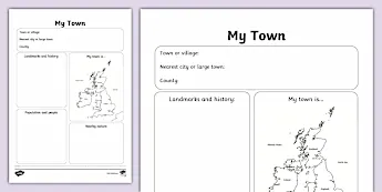My Town Worksheets | twinkl.co.uk