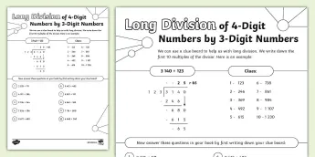 Long Division Activity Sheets | twinkl.ca
