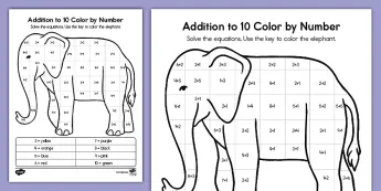 Touch Math Addition Worksheets | twinkl.com