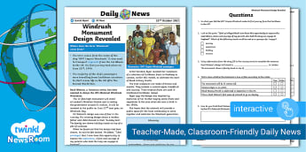 Windrush Monument Design Revealed - Twinkl NewsRoom - Twinkl