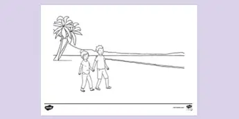 Seaside Colouring Pages | twinkl.com.au