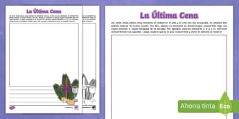 Actividades sobre la Última Cena para niños | Twinkl