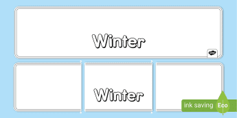 Winter Display Banners | twinkl.com.au
