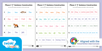 Sentence-Building Worksheets | twinkl.com.au