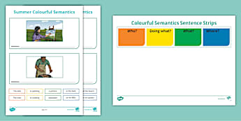 Older Learners Colourful Semantics | SEND | Twinkl - Twinkl