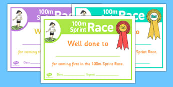 Certificates - Sports Day - Events - KS2 - Twinkl Resources