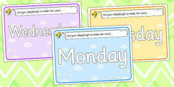 Spell the days of the week