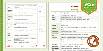 Year 3 | Waste | Sustainability - Twinkl