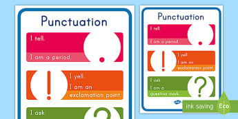 Punctuation - Kindergarten ELA Teaching Resources - Twinkl