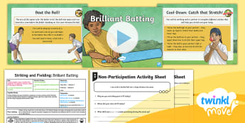 Year 6 Outdoor PE Lesson Plans - Striking and Fielding Games