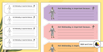 Ash Wednesday Worksheets | twinkl.com
