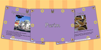 KS2 Judaism Purim Primary Resources, Religious - Page 1