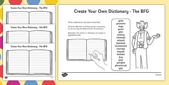 The BFG - Roald Dahl Primary Resources- The BFG Activities