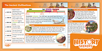 Skill Seeking: Ancient Civilisations KS2 Curriculum Lessons