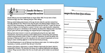 Biography Comprehension Questions | twinkl.com.au