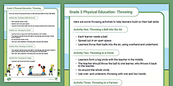 Physical Education - Life Skills - Grade 3 South Africa