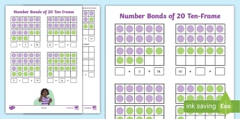 Number Bonds to 20 - Primary Resources