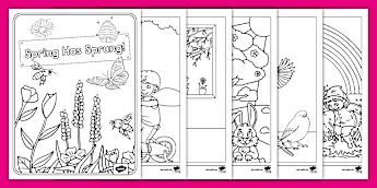 Spring Coloring Pages | twinkl.com