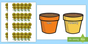 Flower Math Worksheets | twinkl.com