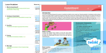 PlanIt Commitment - Year 5 RE Resources