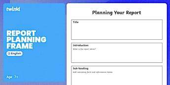 Information report templates and text frames for year 5-6.