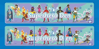 Superheroes Display Banners | twinkl.co.uk