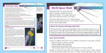 Space Comprehension KS2 - Differentiated Reading Tasks