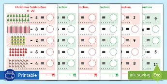 Christmas Subtraction Activities | twinkl.co.uk
